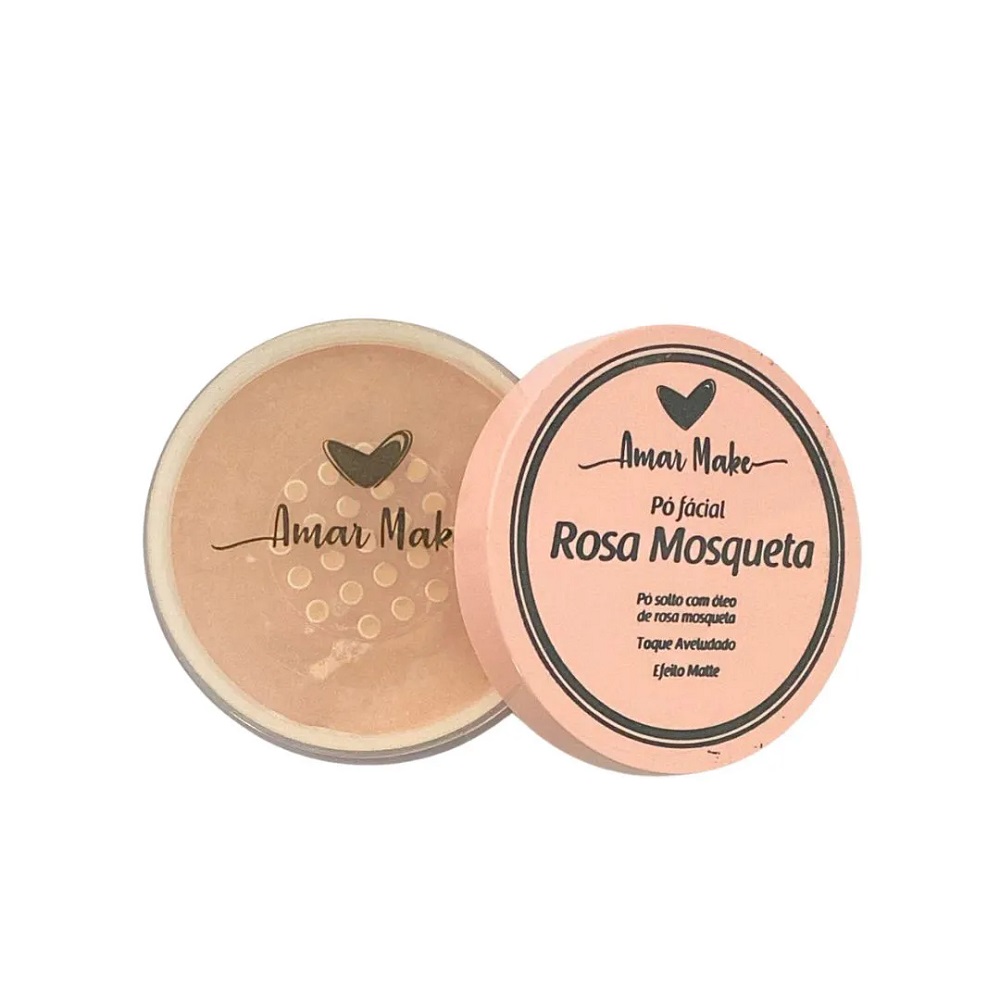 Pó Facial – Toque Aveludado Matte Rosa Mosqueta – AMAR MAKE – Formozzure
